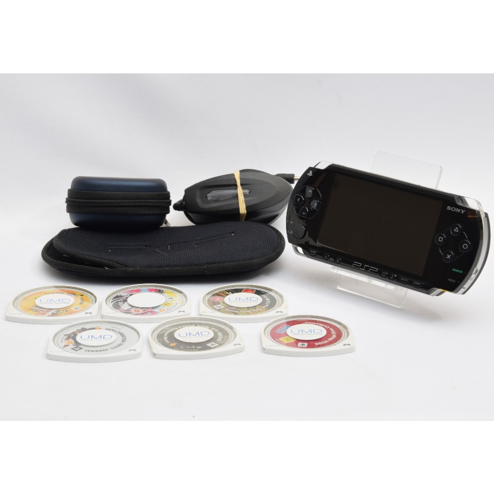 Pre-owned Sony PSP Handheld Games Console Bundle PSP1004, PSU, 6X UMD ...